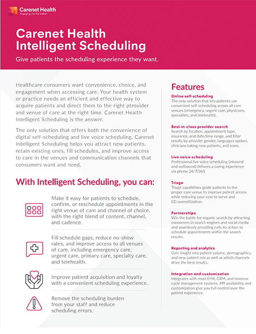 Patient Intelligent Scheduling Guide